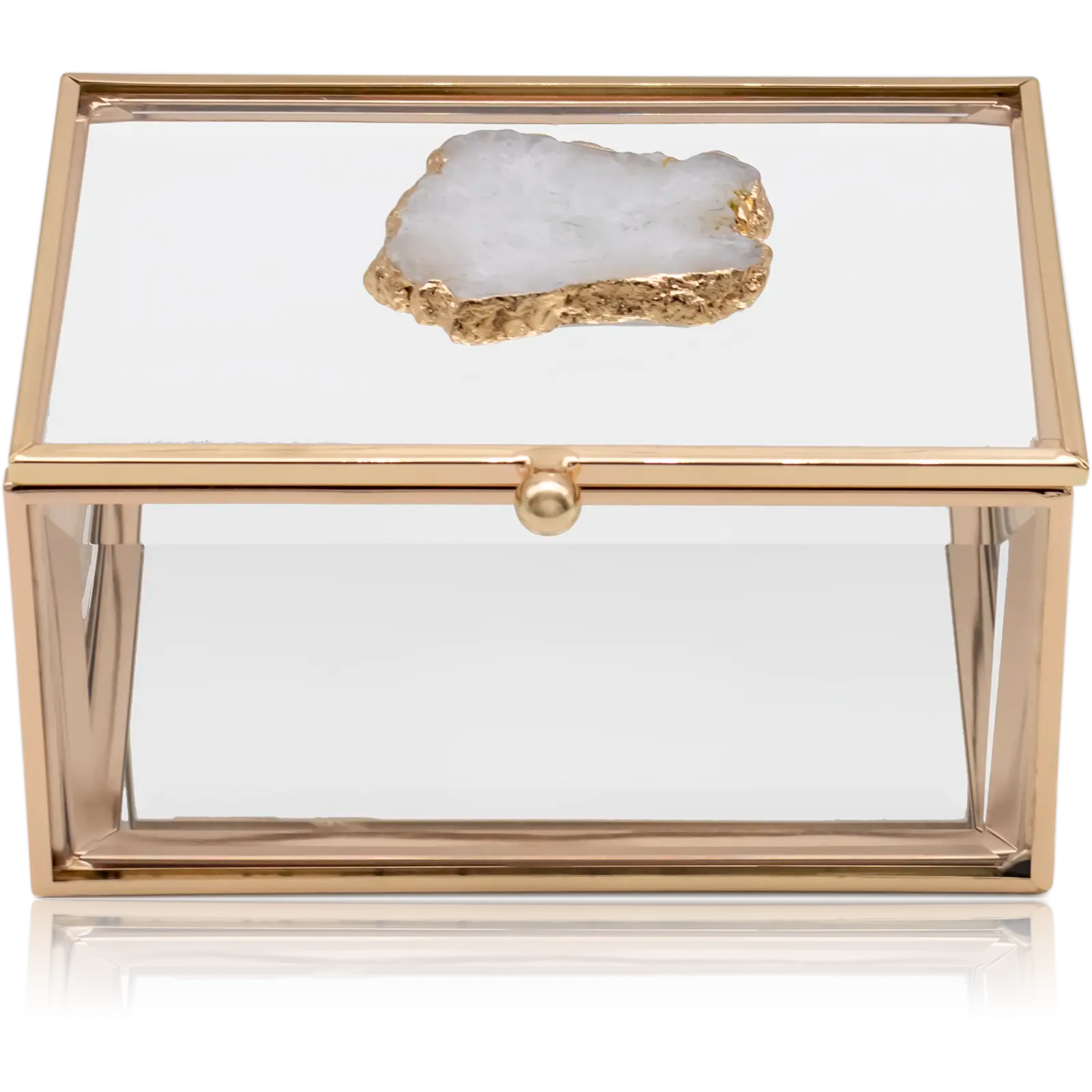 Rectangular Glass Agate Jewellery Display Box – MAISON DES CADEAUX