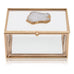 Jewellery Box Rectangular - Glass Crystal Agate Trinket Display 13x8 ...